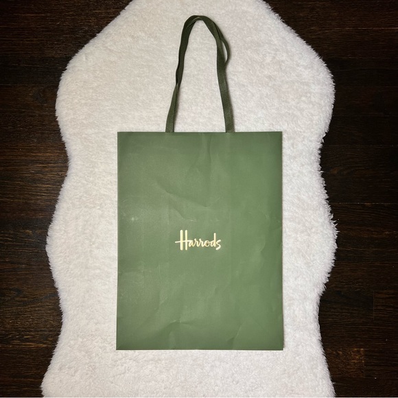 Harrods | Bags | Harrods Green Paper Shopping Bag | Poshmark